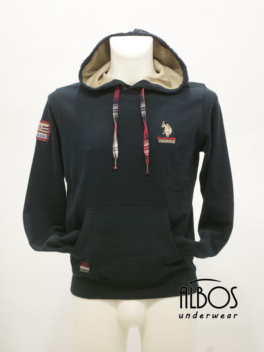 Tuta Uomo Blu Jumpsuit con Cappuccio 31903 49756 - Us Polo | Albos ...